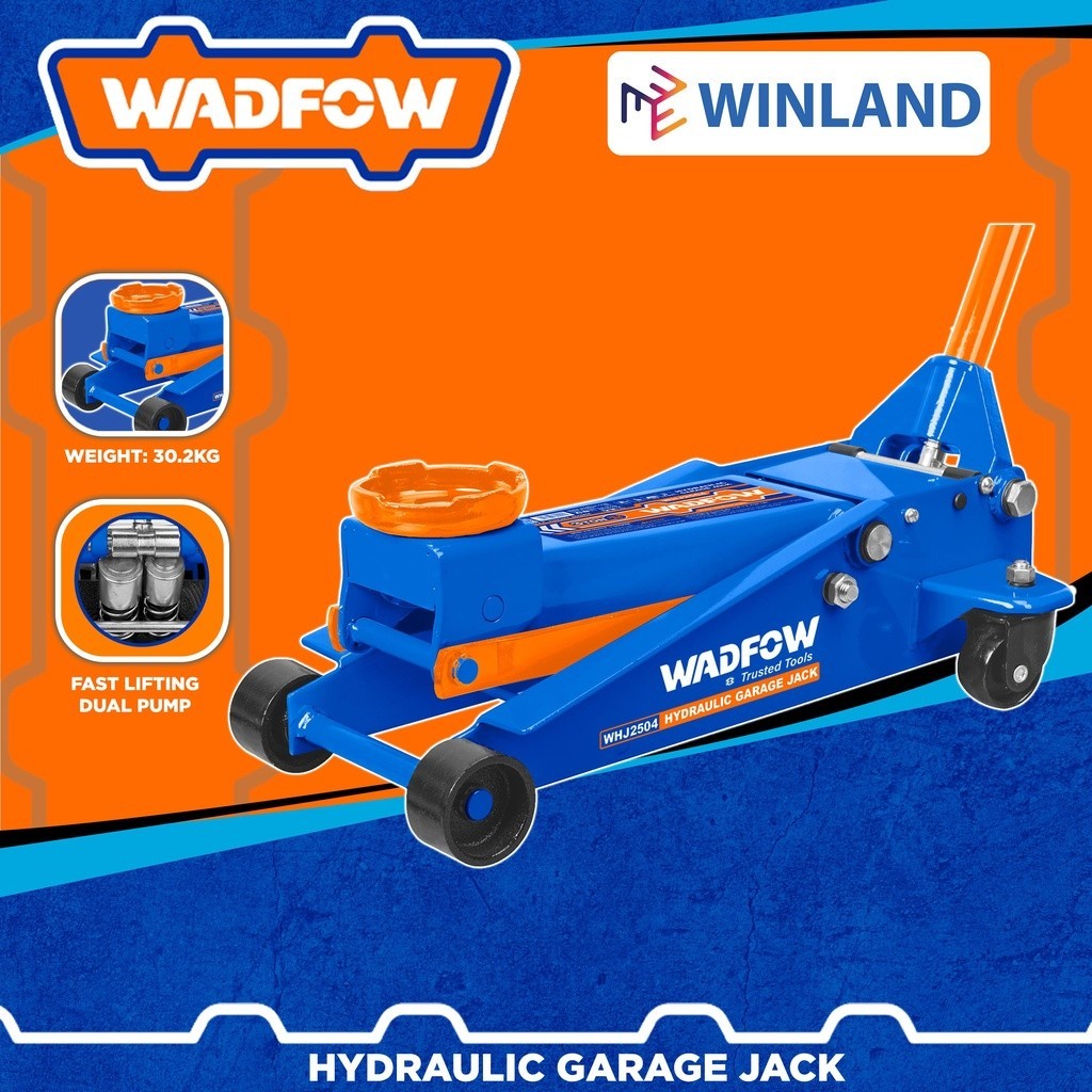 Wadfow by Winland Hydraulic Garage Jack 3Ton w/ Fast Lifting Dual Pump ...