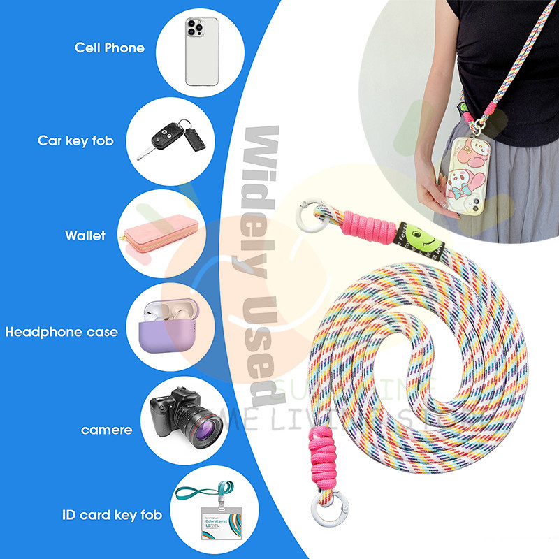 Phone Lanyard Strap Crossbody Long Rope Halter Neck Rope Multi ...