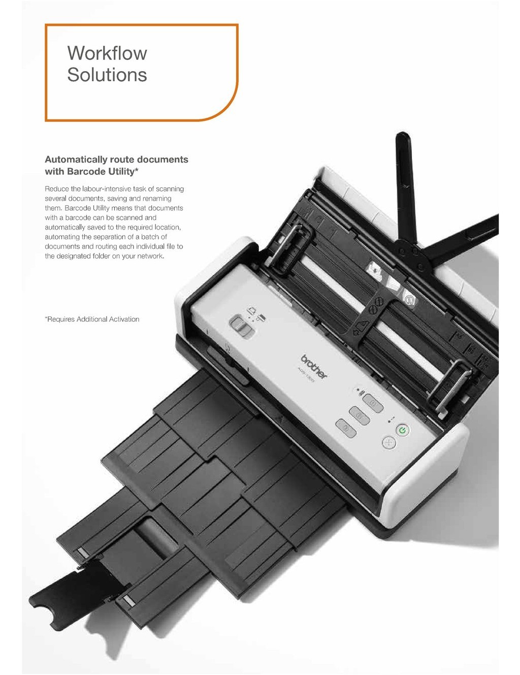 Brother ADS-1350W Portable Document Scanner ADS 1350 ADS1350 ADS1350W ...