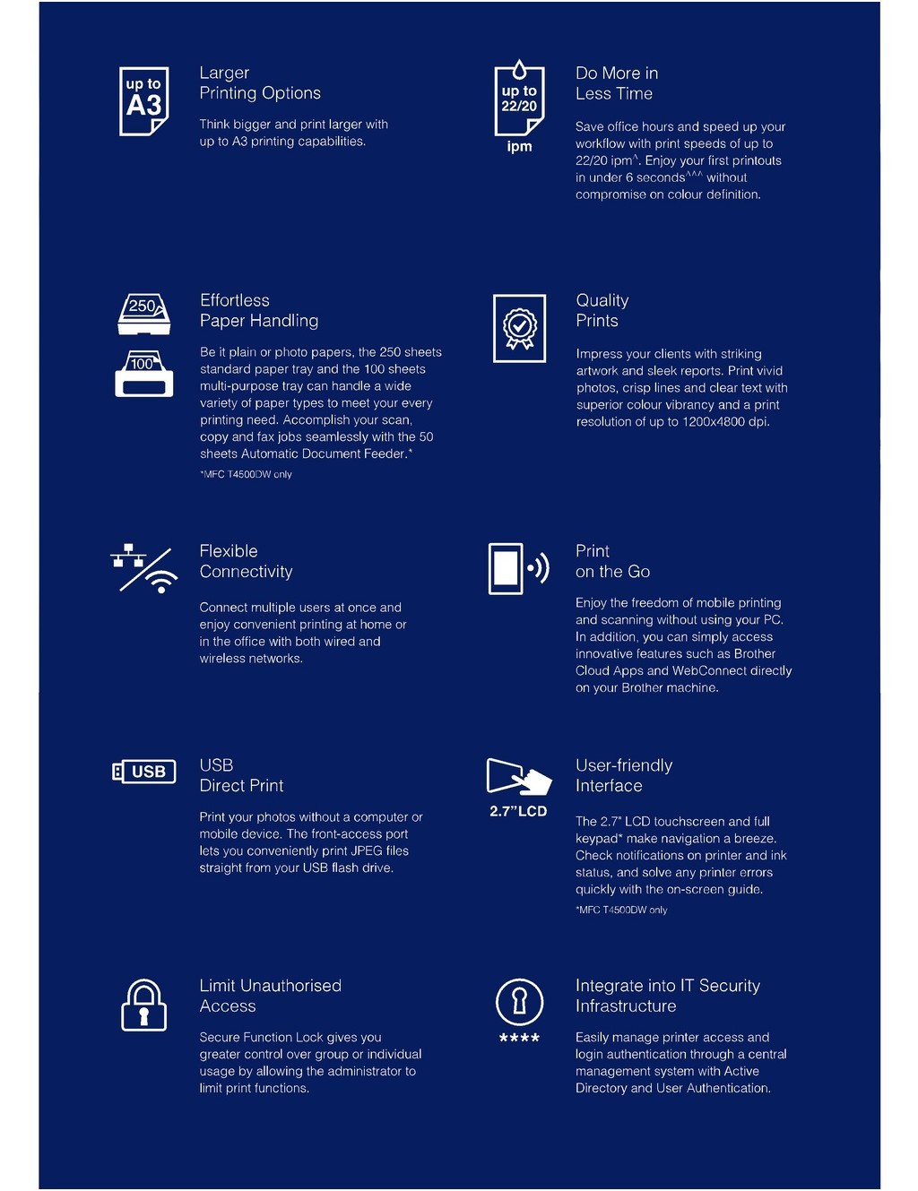 Brother MFC-T4500DW Ink Tank Printer T4500 | Shopee Philippines