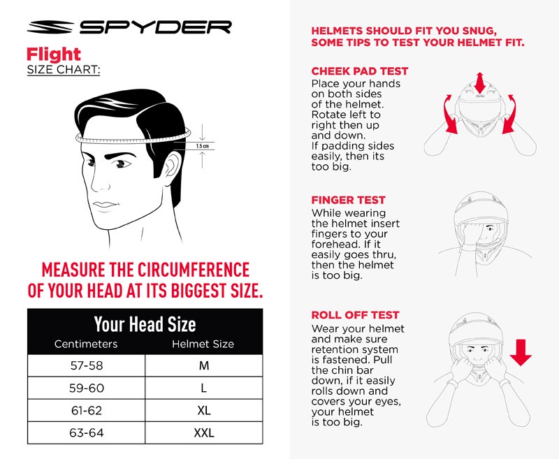 Spyder Flight PD S0A - Full Face Fiber Glass Helmet with Double D-Ring ...