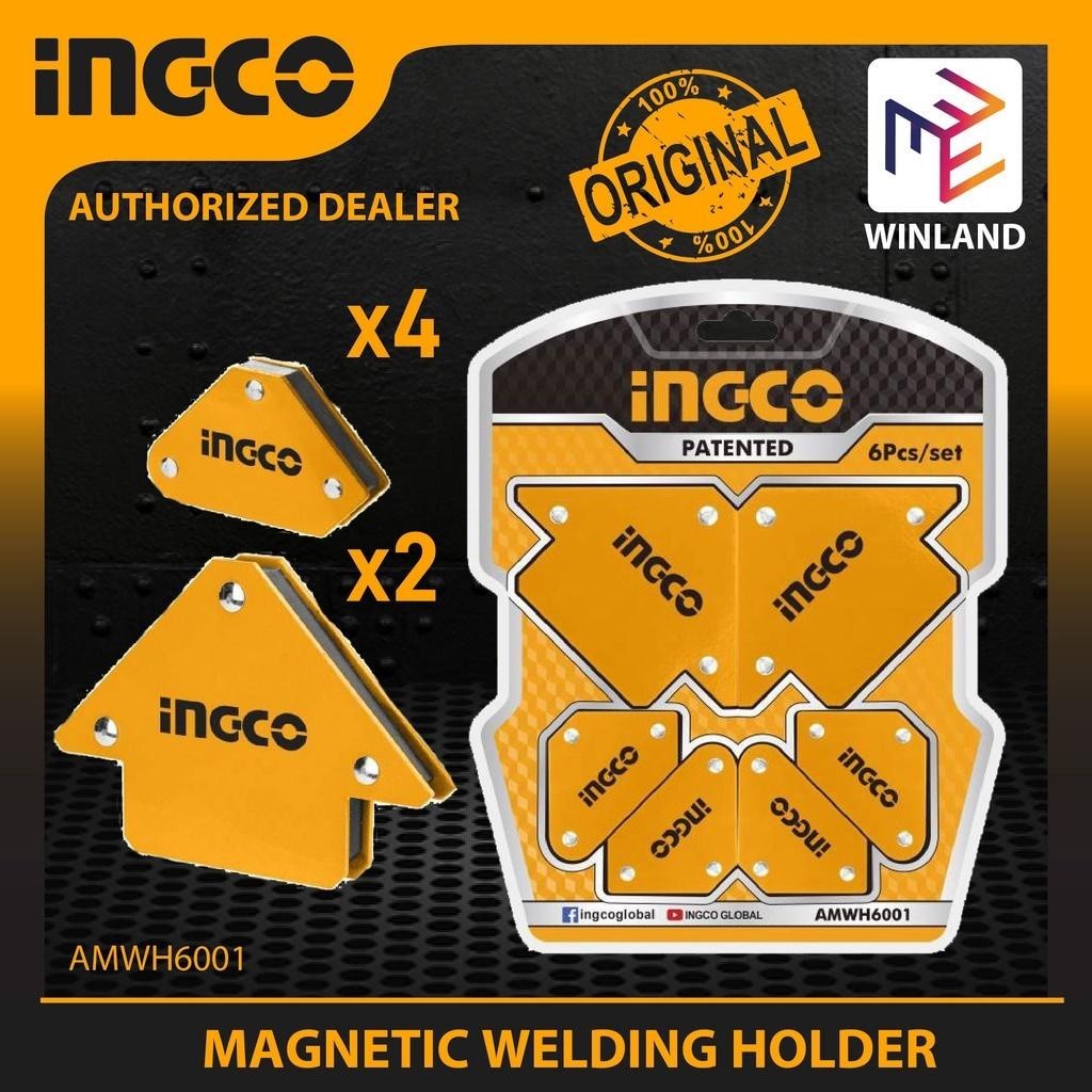 Ingco by Winland 6 PCS Magnetic Magnet Welding Holder Angle Square ...