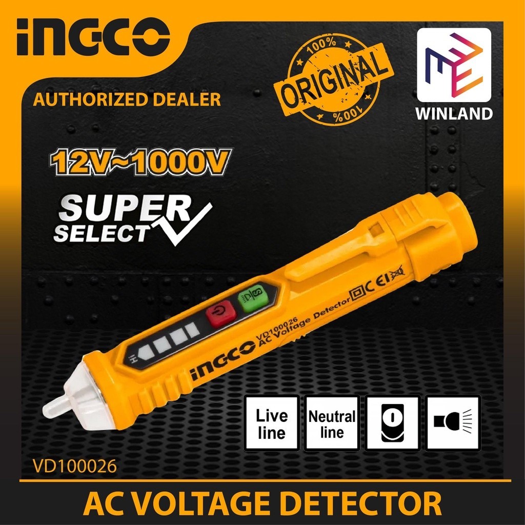Ingco by Winland Non-Contact AC Power Test Pencil Voltage Electrical ...