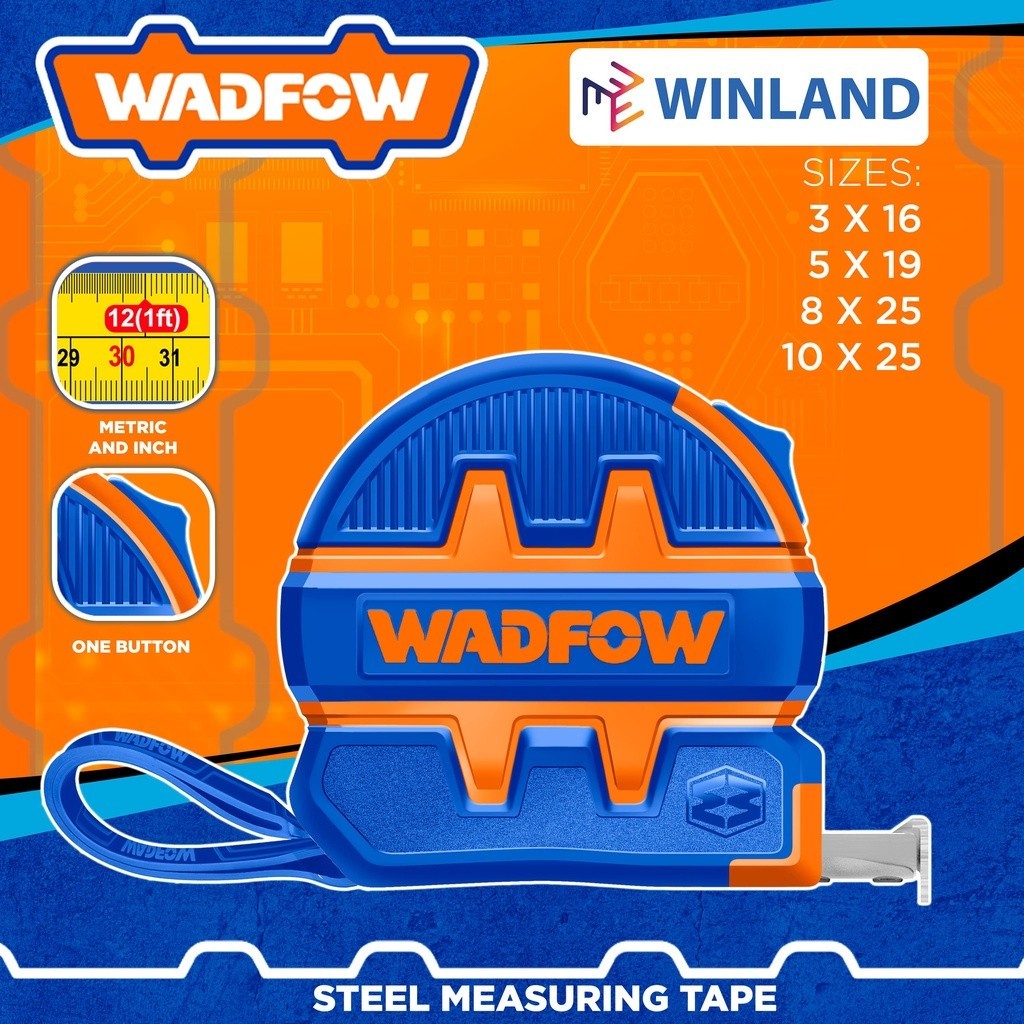 Wadfow by Winland Steel Measuring Meter Tape Measure With Unique Design ...