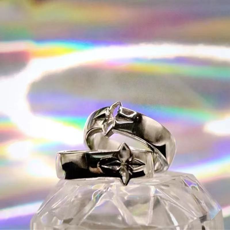 K-Pop Idol Stray Kids Ring SKZ Compass Logo Fashion Accessories Rings ...