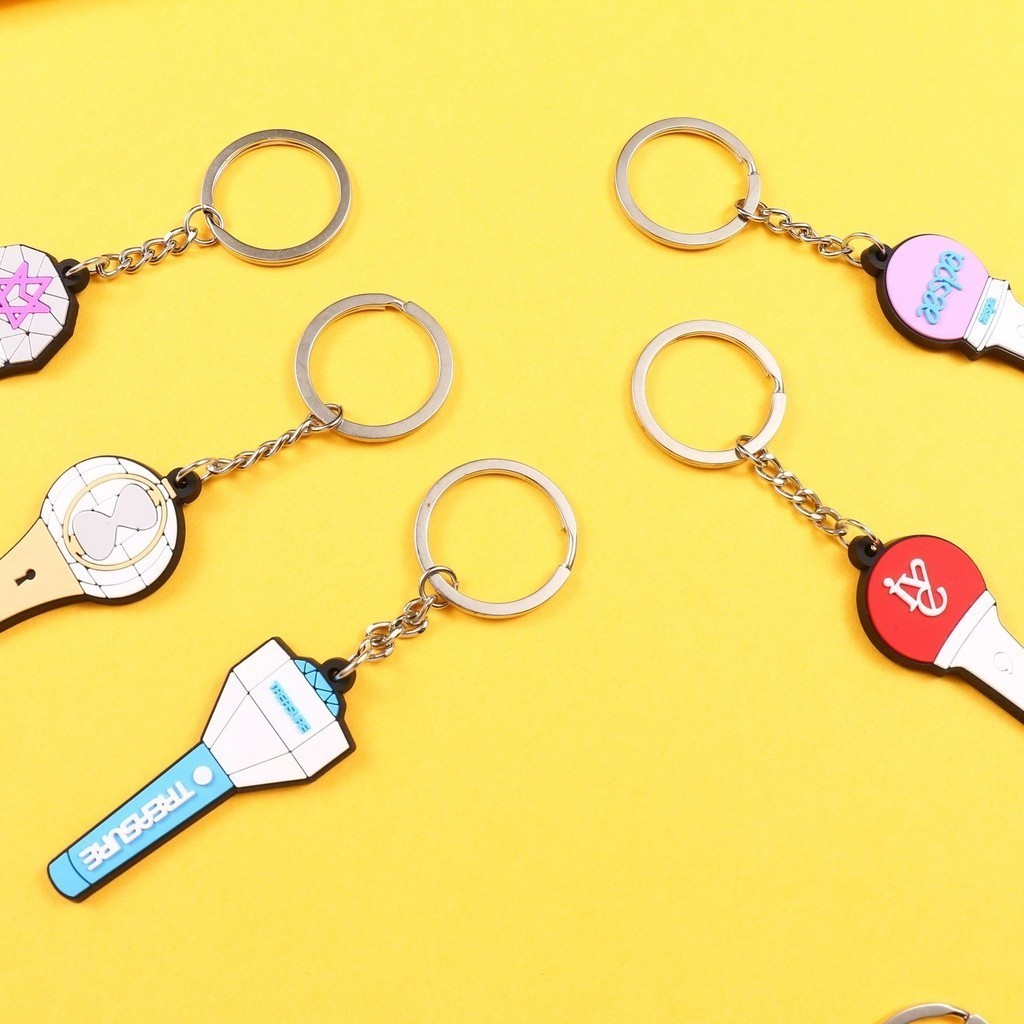 Kpop Idol Stray Kids Twice Enhypen Txt Lightstick Keychians Soft rubber ...
