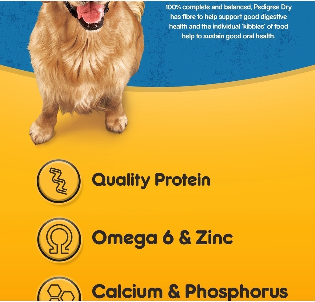 PEDIGREE Dog Food - Dry Dog Food for Adult Dogs, 10kg | Shopee Philippines