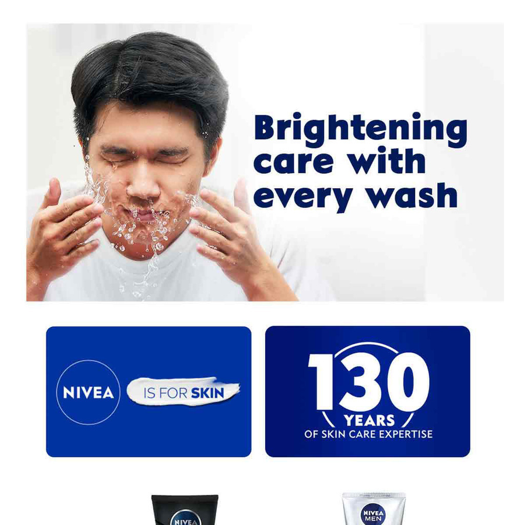 [Shopee Exclusive] NIVEA Men Care Bundle, Deodorant + facial Wash ...
