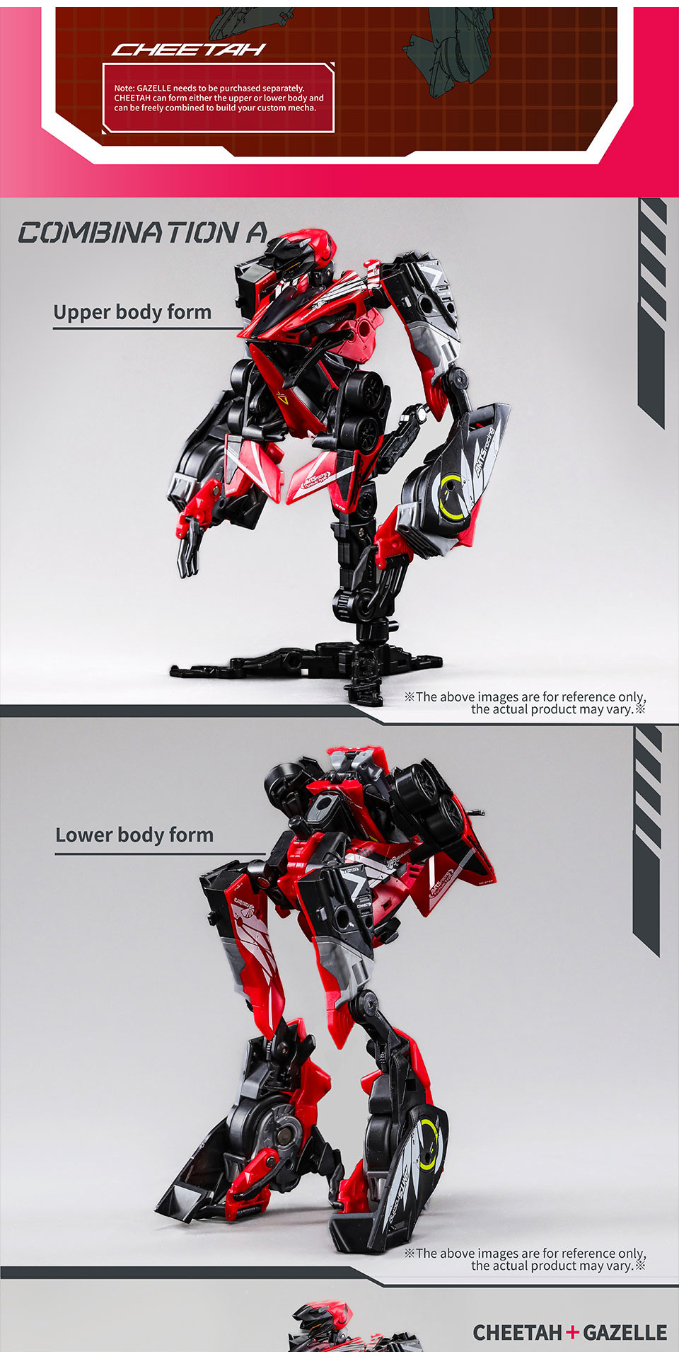 52TOYS Infinitybox IB-05 Cheetah Mecha Deformation Action Figure ...