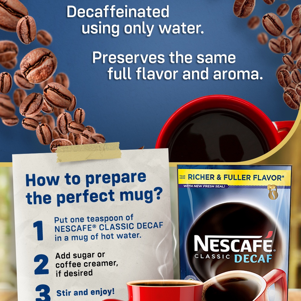 NESCAFE Classic Decaf Instant Coffee 160g and Coffee Mate Coffee ...