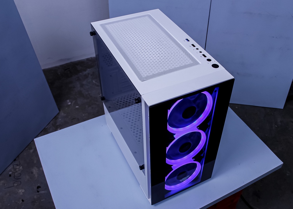 YGT B-706 Tempered Glass Gaming PC/Desktop Case Micro-ATX ITX | Shopee ...