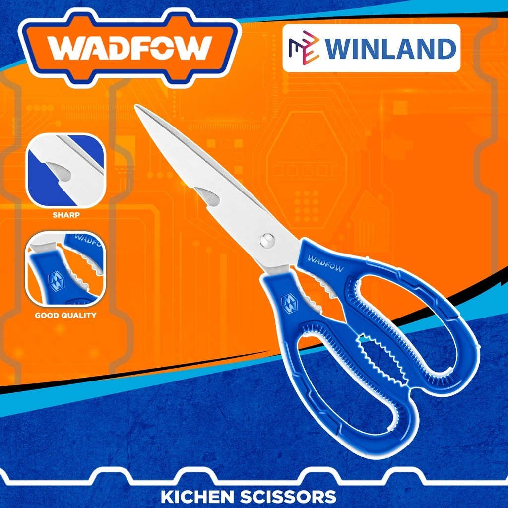 Wadfow by Winland Stainless Steel Kitchen Scissors Gunting 210mm/8.0 ...