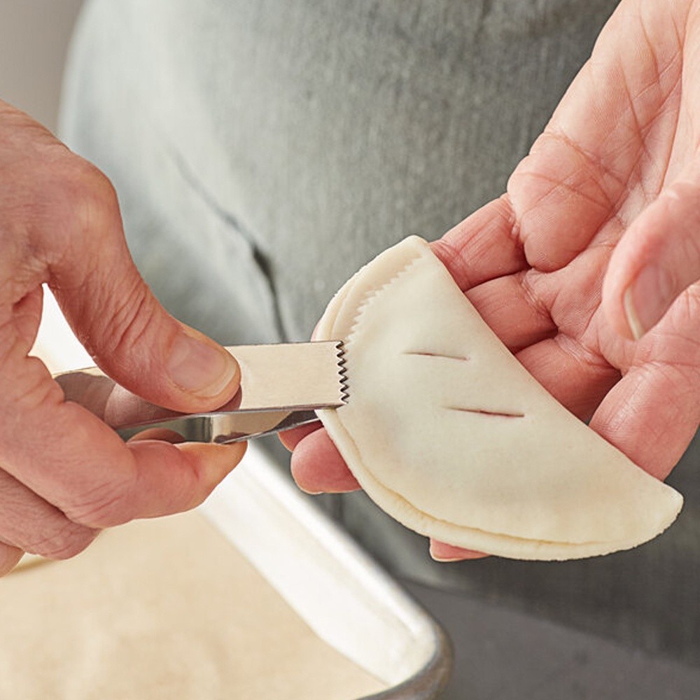 Ateco 4204 4" Stainless Steel Pie Crust Crimper Pie Molder Sealed Pie ...