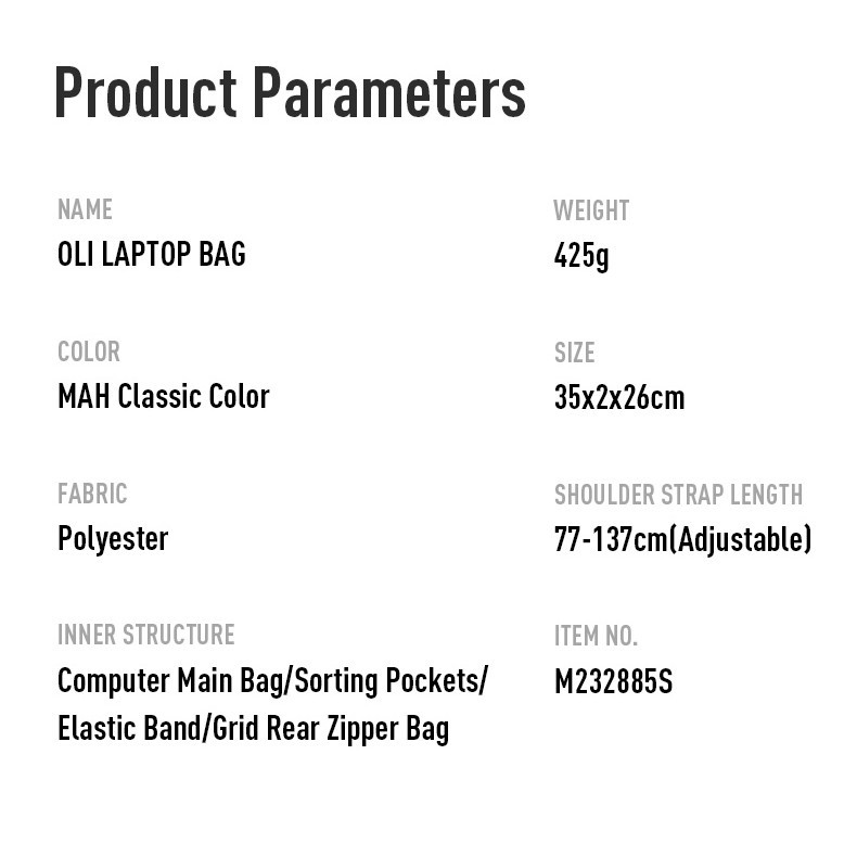 MAH 2885 Oli Laptop Bag School Bag Waterproof Protection for Women 13 ...