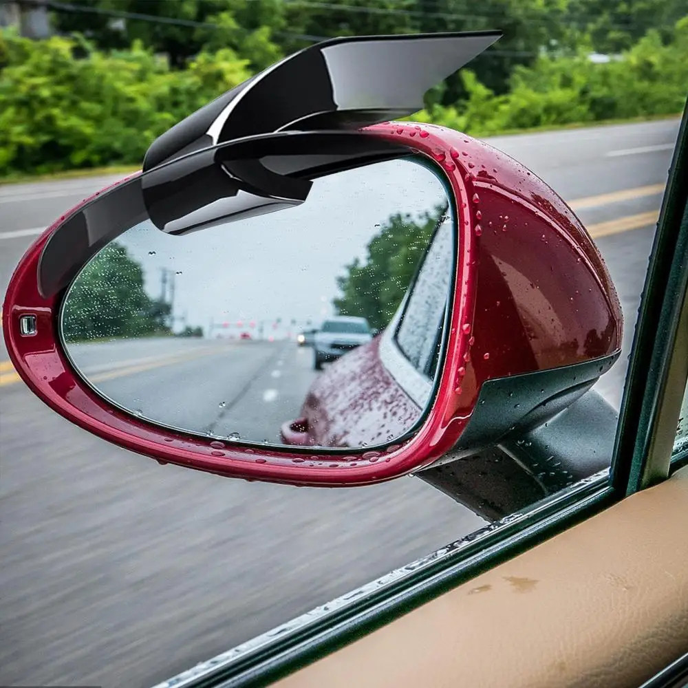 2 Pcs Car Rearview Mirror Rain Eyebrow Waterproof Car Mirror Protector ...