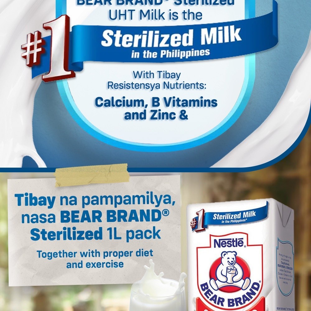 [Buy 4 Save P8] Bear Brand Sterilized UHT Milk 200ml | Shopee Philippines