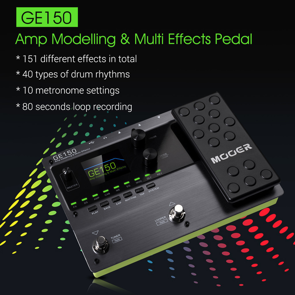 GE150 Amp Modelling & Multi Effects Pedal 55 Amplifier Models 151 ...