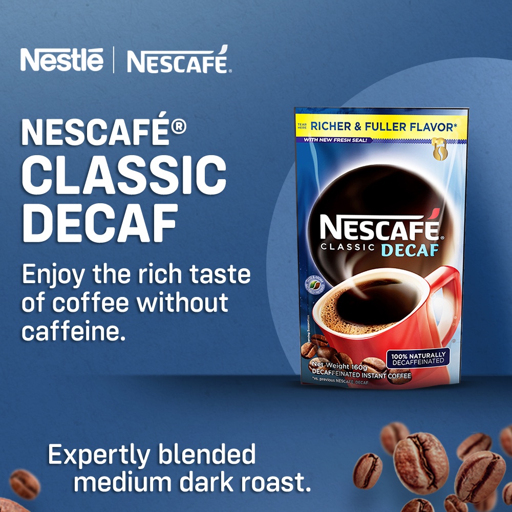 NESCAFE Classic Decaf Instant Coffee 80g | Shopee Philippines