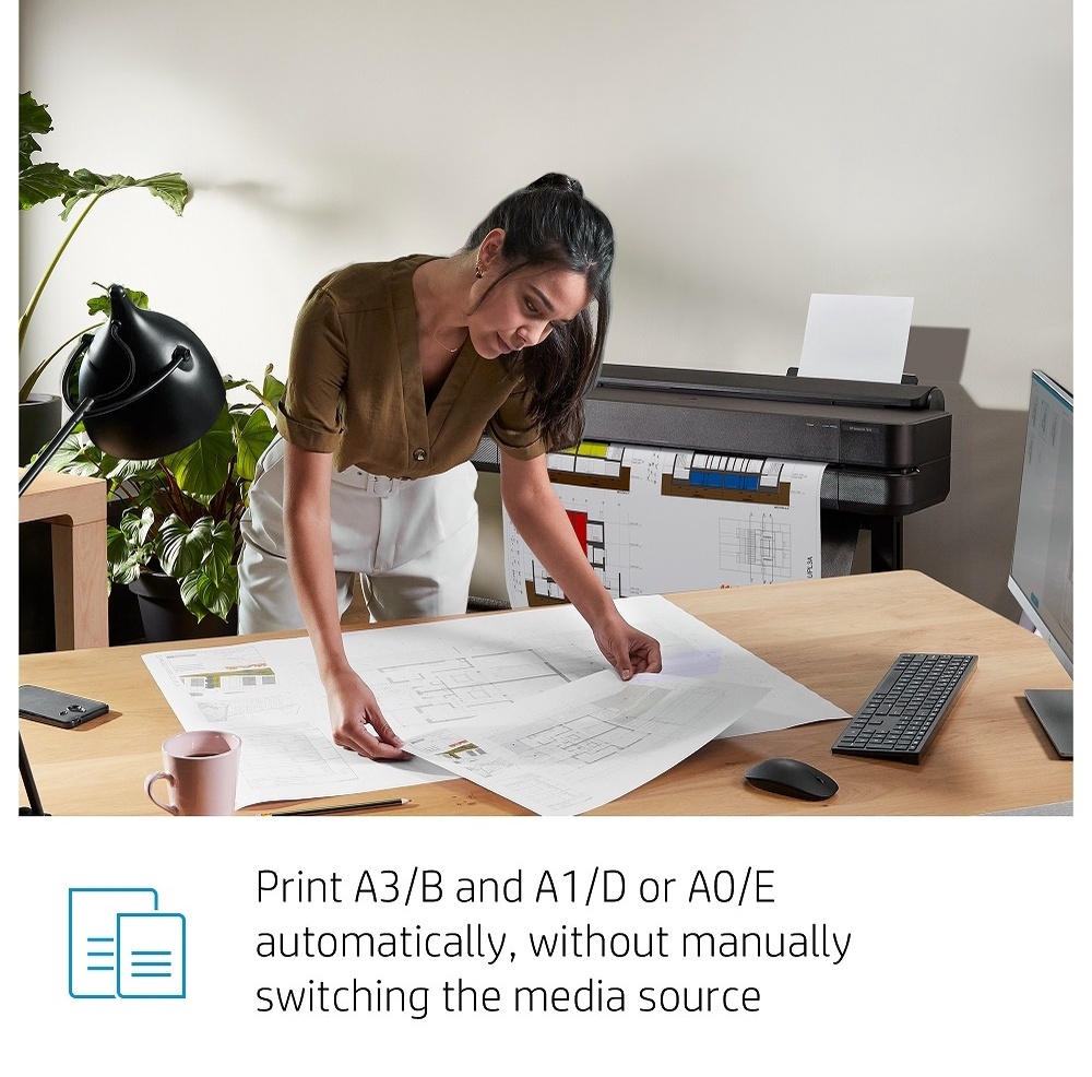 HP DesignJet T650 24-inch Large Format Printer (up to A1 size) with ...