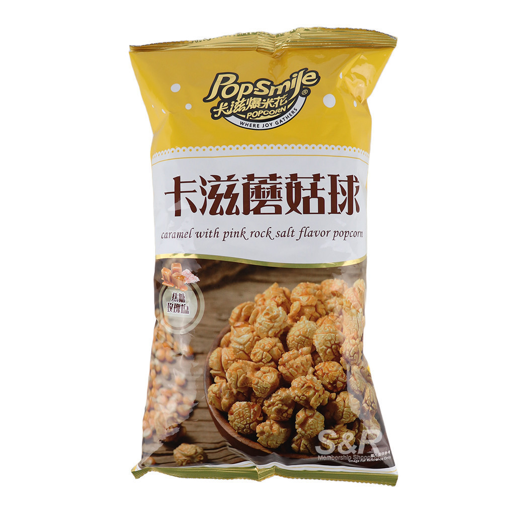 Pop-Smile Popcorn Caramel With Pink Rock Salt Flavor 100g | Shopee ...