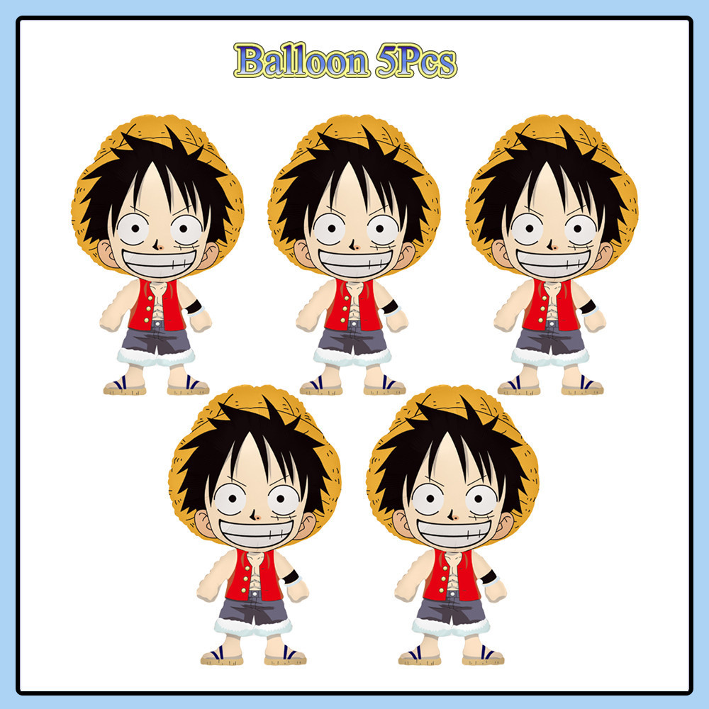 ONE PIECE Balloons Party Decorations 32inch Number Balloon Set Luffy ...
