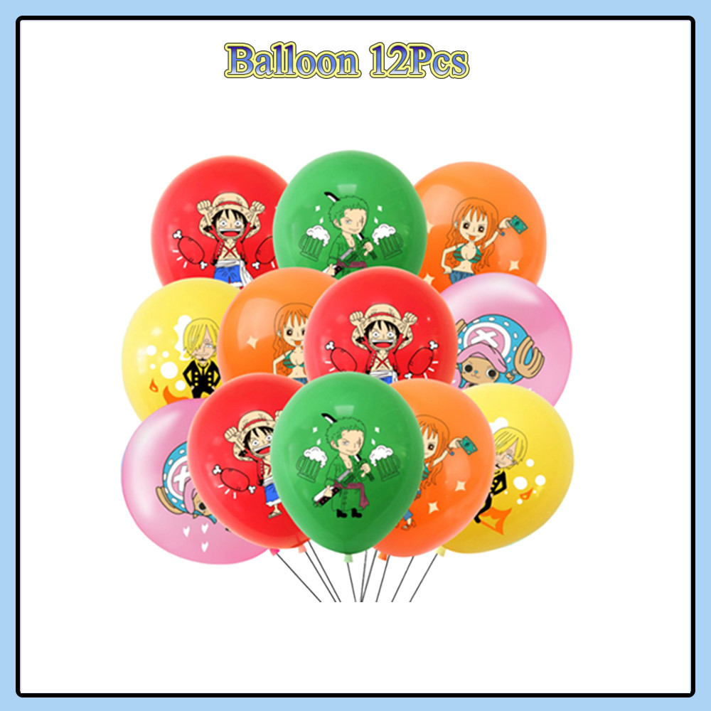 ONE PIECE Balloons Party Decorations 32inch Number Balloon Set Luffy ...