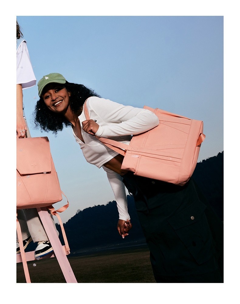 MAH 2609 Glacier Pink Series Large Capacity Commuter Tote Bag Laptop ...