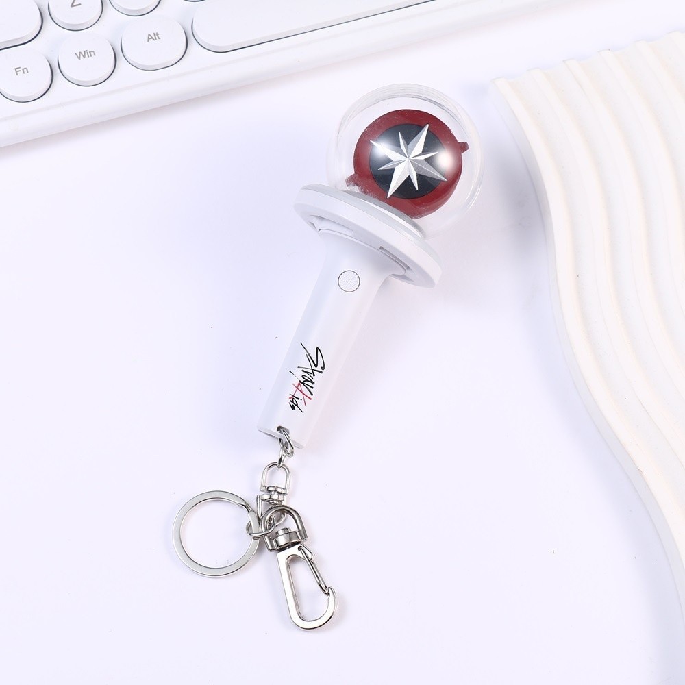 Kpop Idol Stray Kids Lightstick Keyring Skz Mini Glow Stick Keychains ...