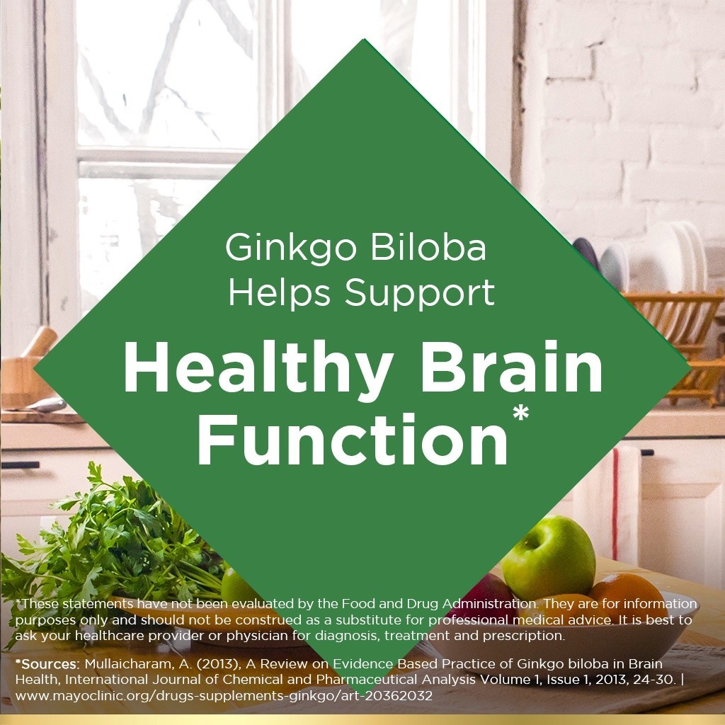 Nature's Bounty Gingko Biloba Food Supplement 30mg x 30 Capsules ...