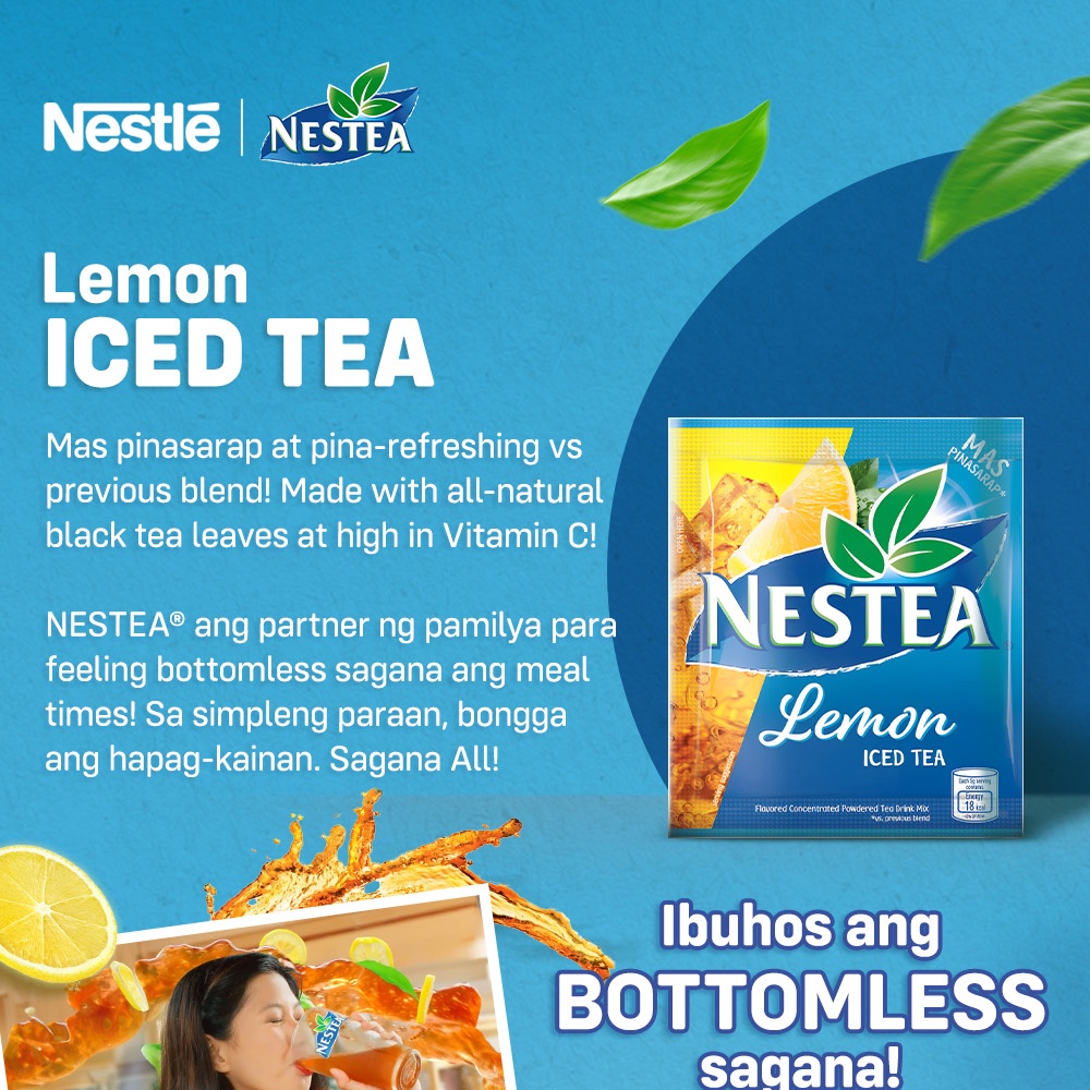 Nestea Lemon Blend Iced Tea 20g - Pack of 12 | Shopee Philippines