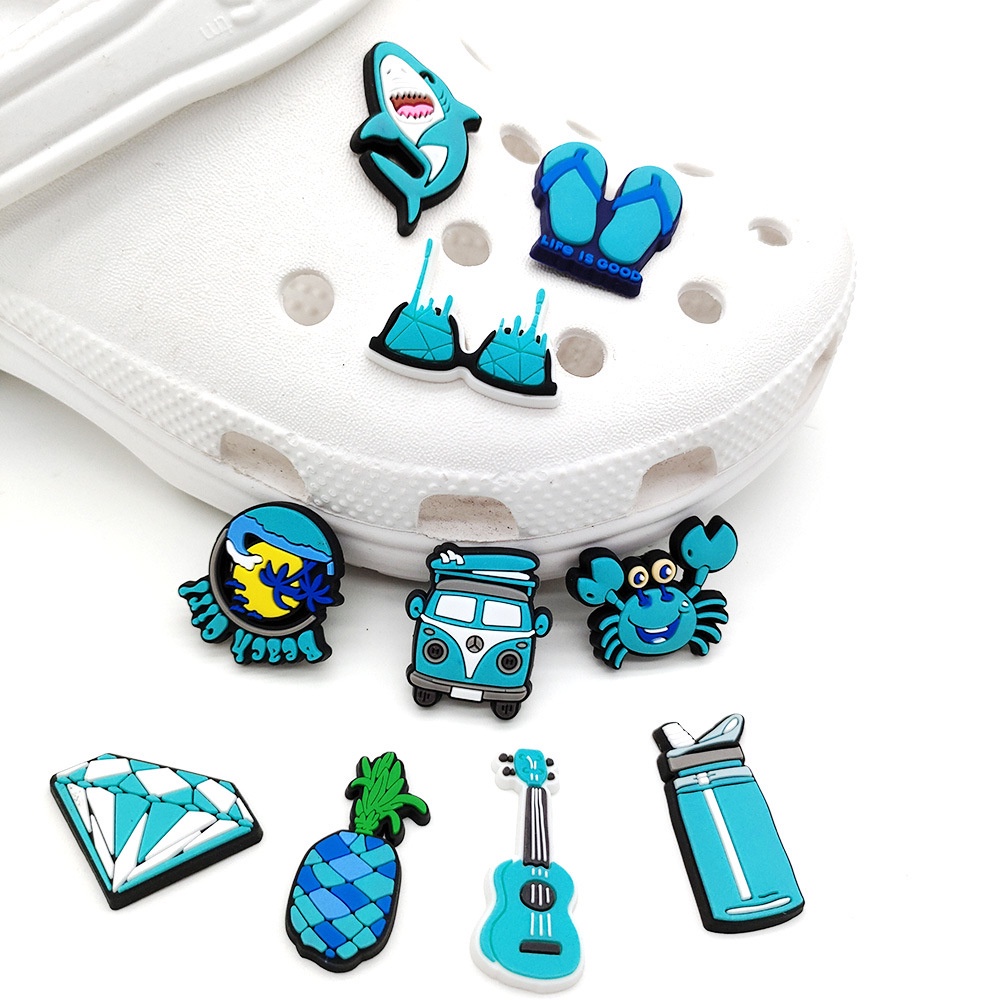 Cute Car Glasses Jibbits for designcs Shark Coconut Tree Jibits Charm ...