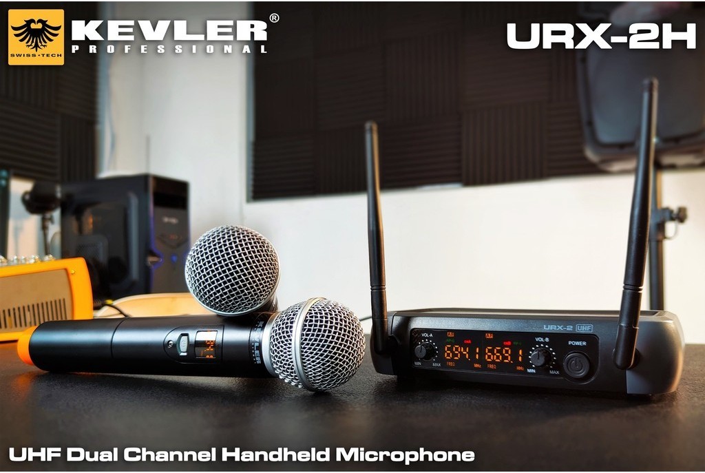 Kevler by Winland Dual UHF Handheld Wireless Microphone Mic w/ 16 ...
