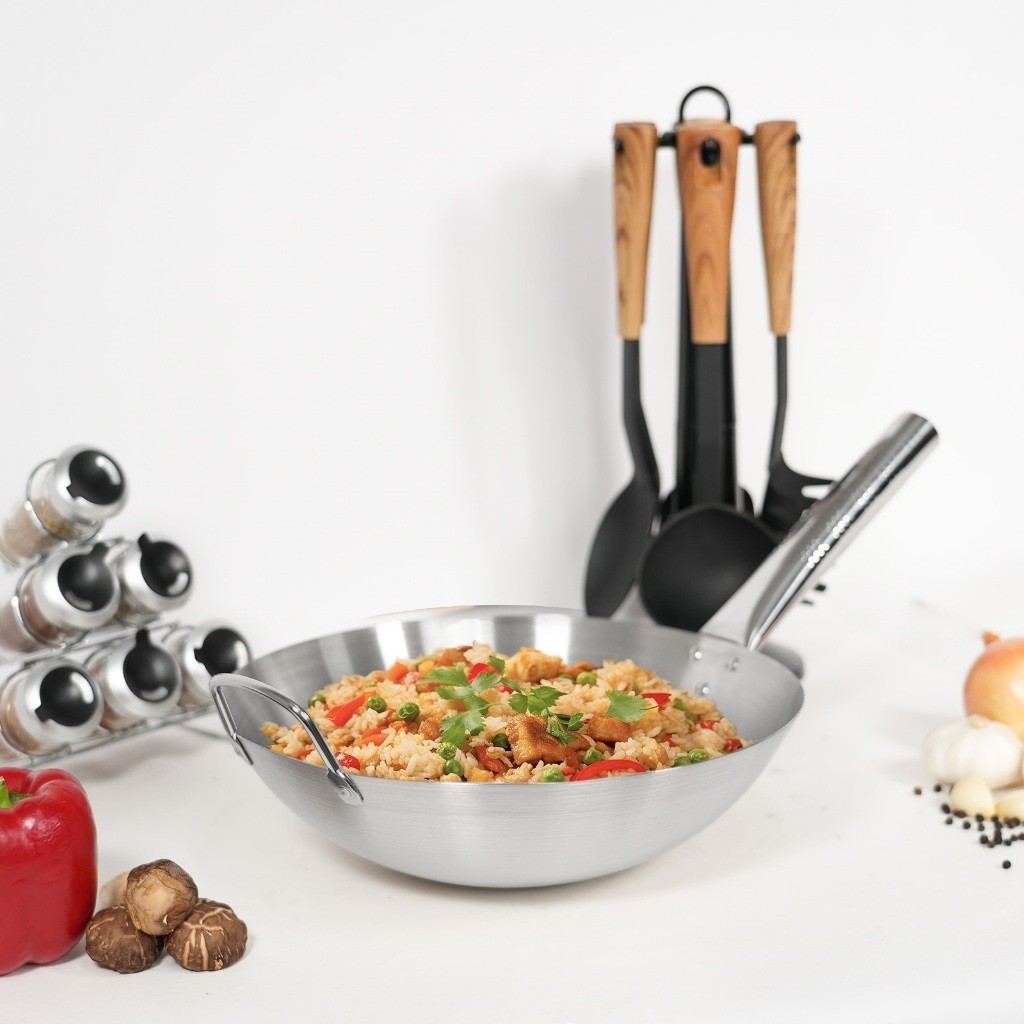 Masflex by Winland Stainless Steel Wok Thick High Quality Chinese ...