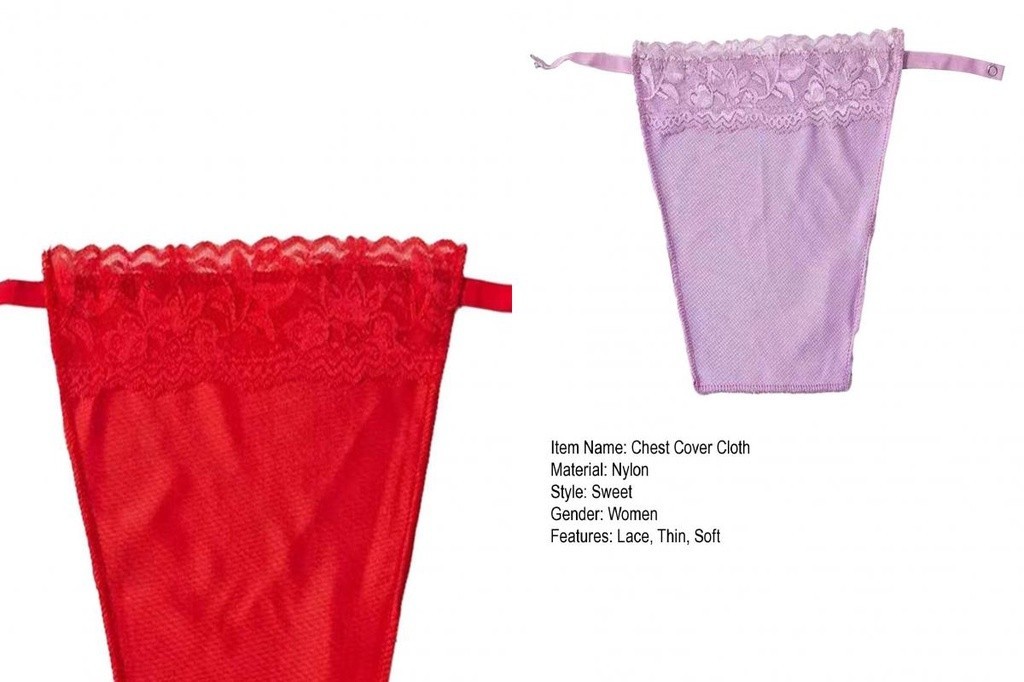 [deepsea] Bra Insert Wrapped Cloth Chest Tube Top Breathable Lace Chest ...