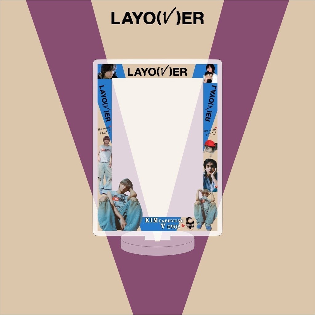 Kpop Idol V Kim Tae Hyung Solo Album LayoVer Acrylic Frame Stand ...