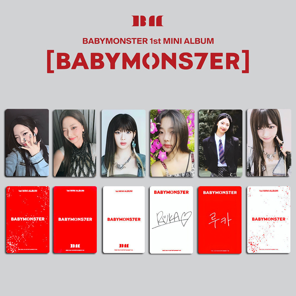 Kpop Idol BABYMONSTER Album BABYMONS7ER Photocards Ahyeon Card | Shopee ...
