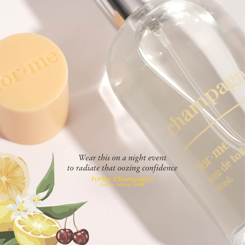 ForMe Champagne Eau de Toilette Perfume for Women 50ML | Shopee Philippines