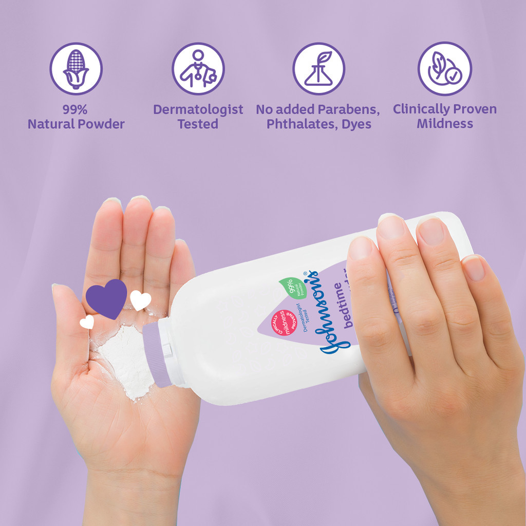 Johnson's Bedtime Baby Powder 200g: pulbo, active kids, cornstarch ...