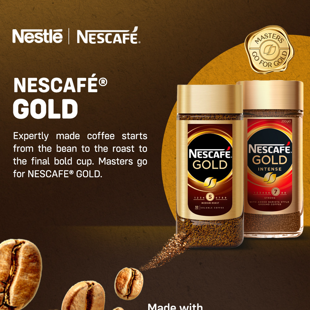 Nescafe Gold Intense Premium Instant Coffee 200g | Shopee Philippines