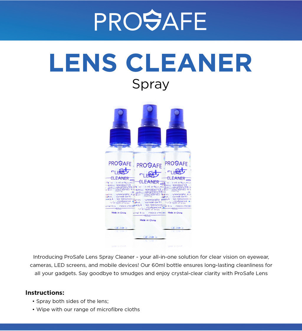 ProSafe Lens Spray Cleaner 60ml (Accessories for Eyewear/Camera/LED ...