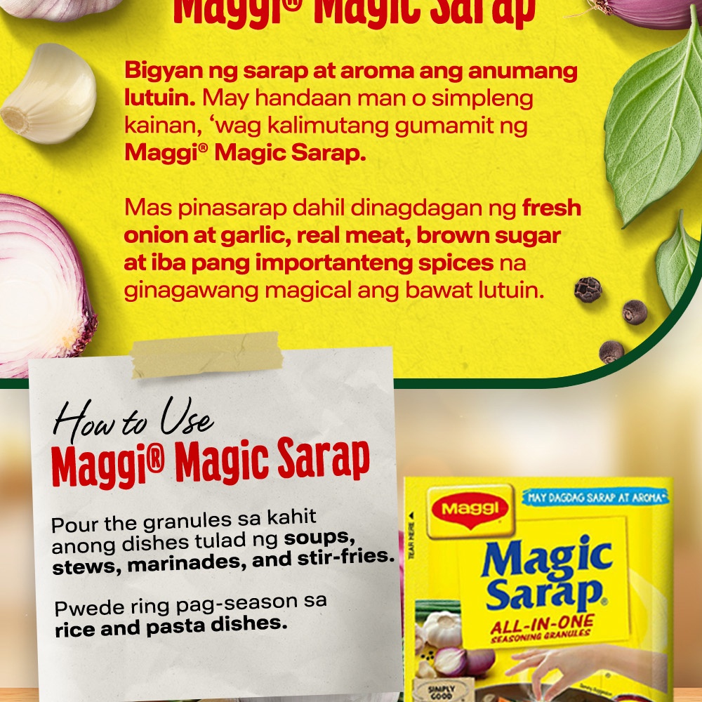 Maggi Magic Sarap All-In-One Seasoning Granules 8g - Pack of 64 ...