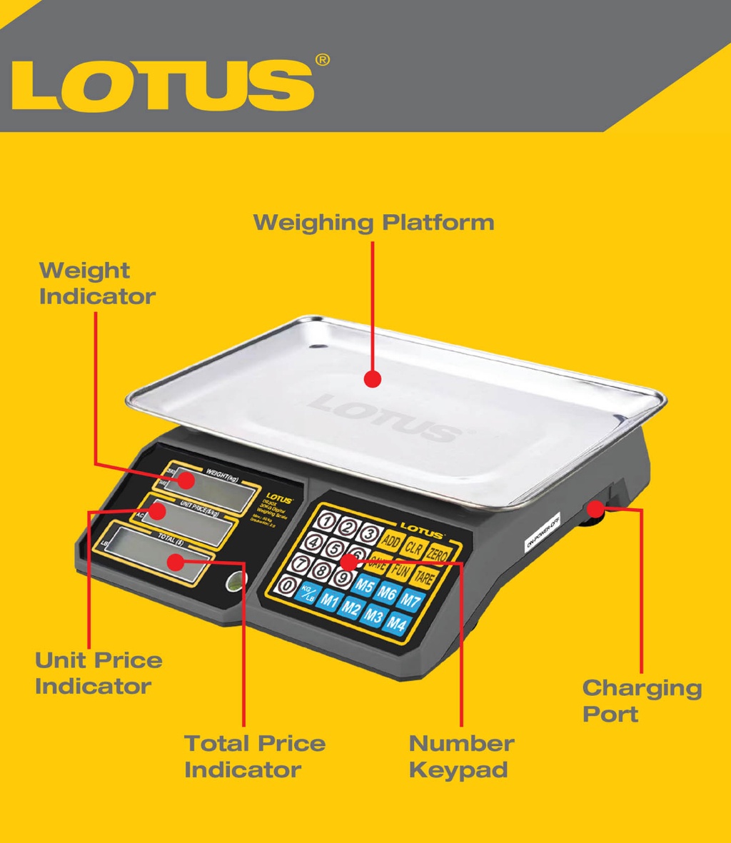 Lotus Digital Weighing Scale 30KG DS30X | Shopee Philippines