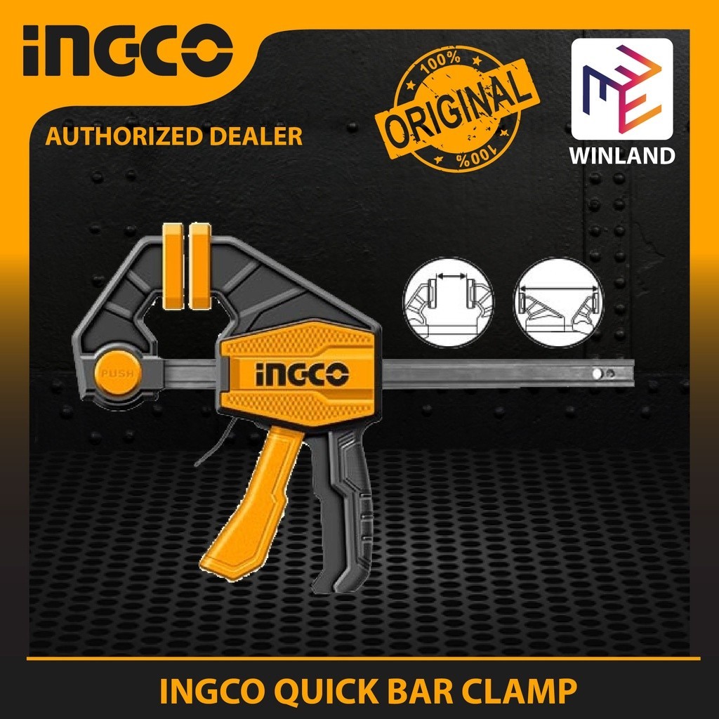 Ingco by Winland Quick Ratchet Release Speed Wood Working Bar Clamp ...