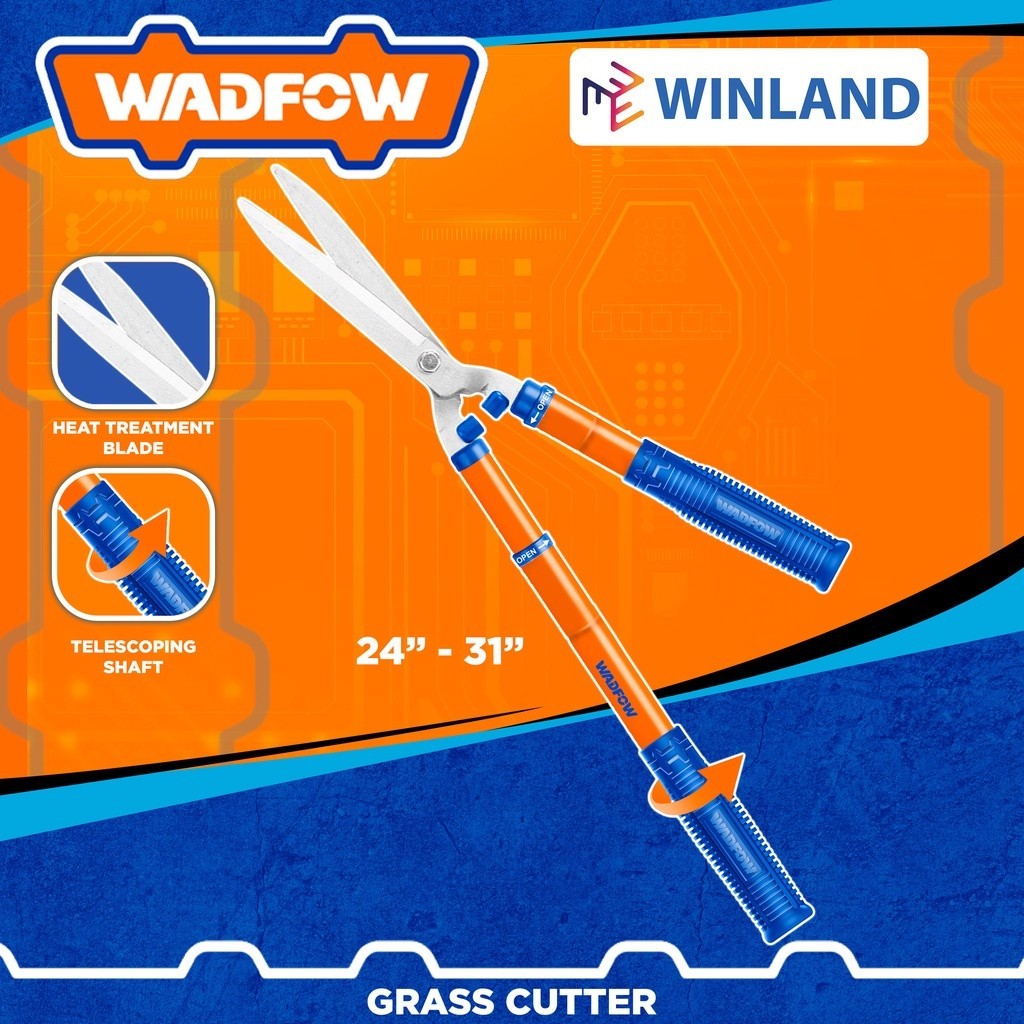 Wadfow by Winland 600-790 Mm Telescopic Hedge Shear Grass Cutter (Blade ...