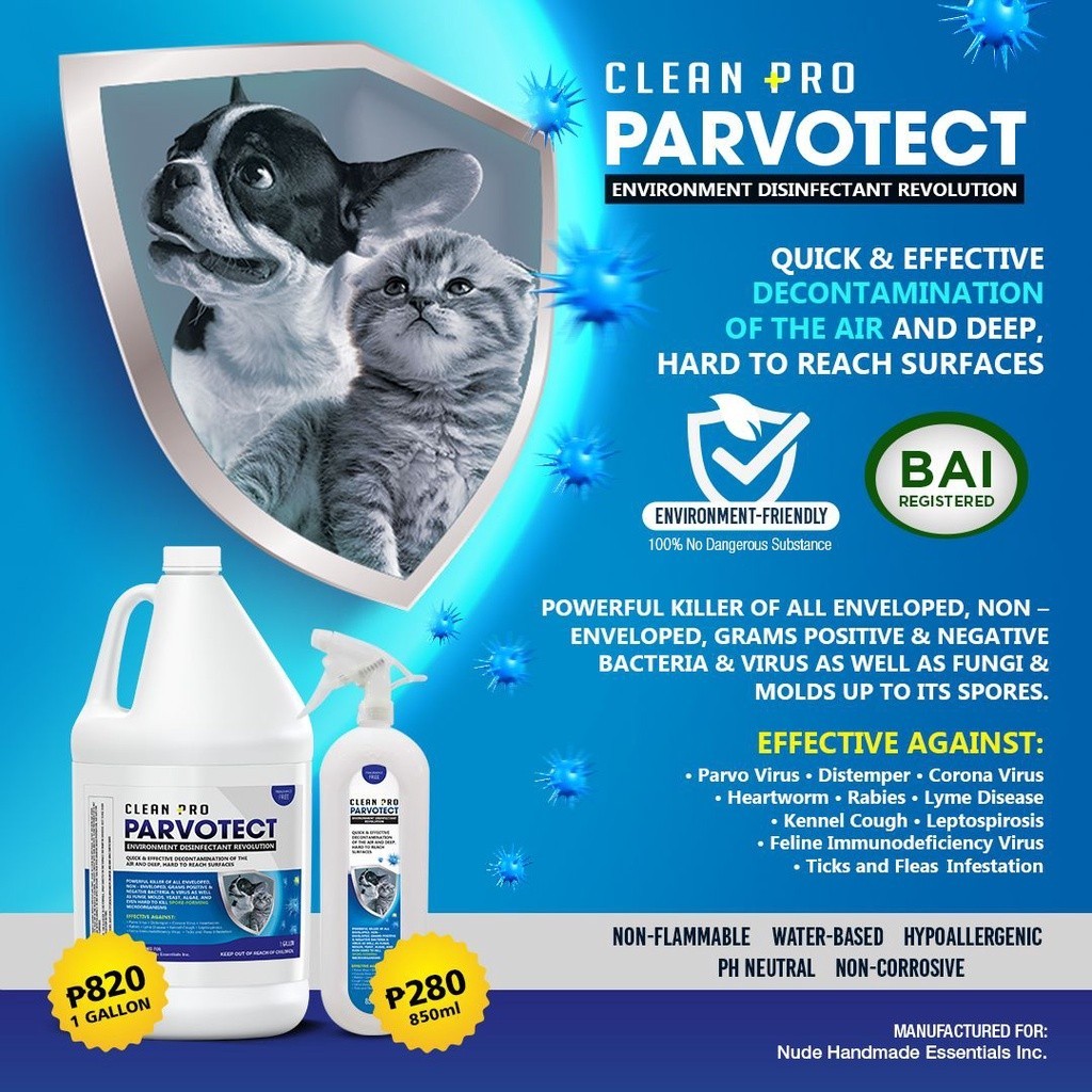 Clean Pro Parvotect Unscented Disinfectant 1 Gallon | Shopee Philippines