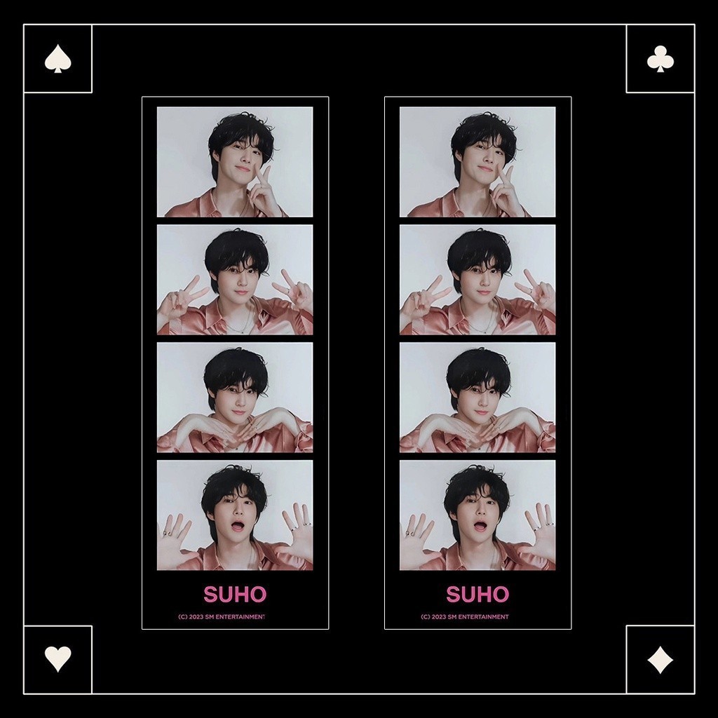 Kpop Idol EXO Offline Flash Life Four Palace Double Sided Bookmark Card ...