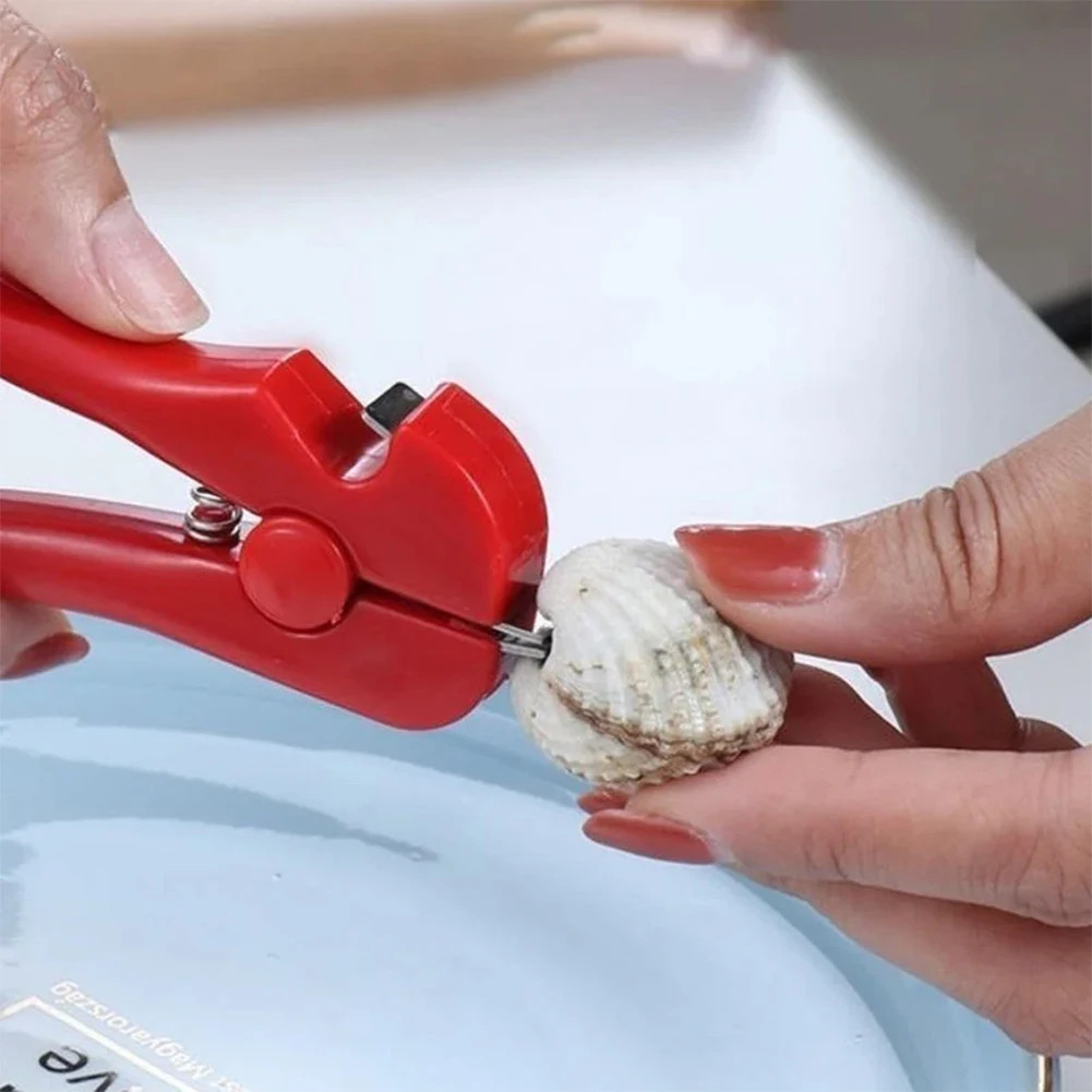 2 IN 1 Manual Blood Shellfish Opener Clams Scallop Oyster Sheller Nut ...