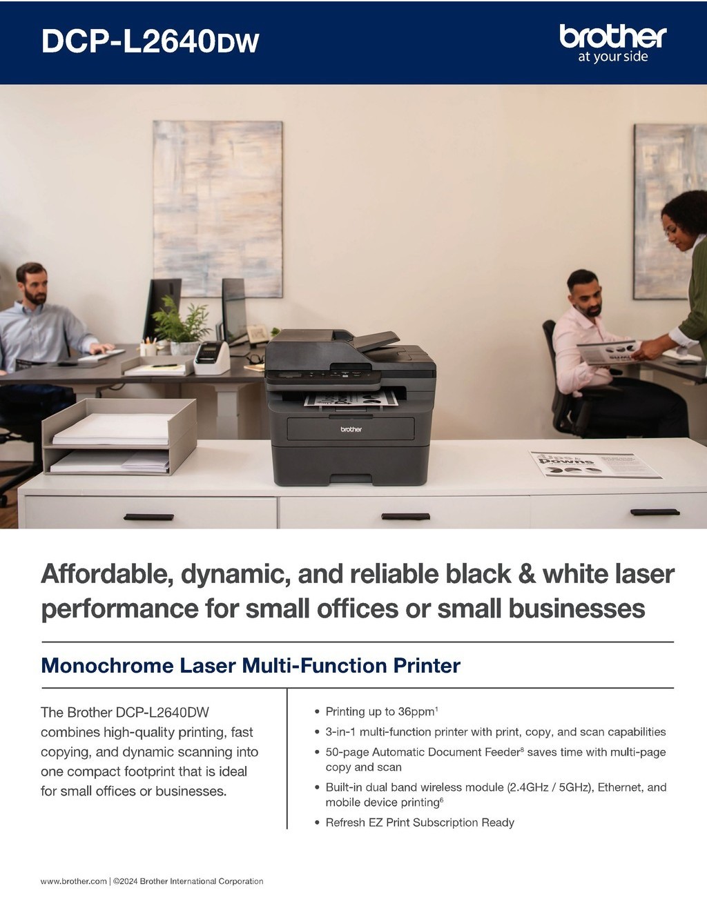 Brother DCP-L2640DW Mono Laser Multi-Function Printer DCPL2640DW DCP ...