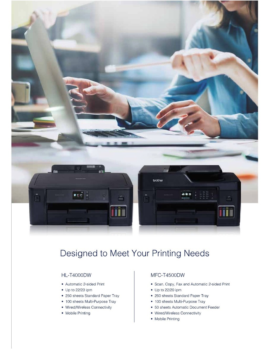 Brother MFC-T4500DW Ink Tank Printer T4500 | Shopee Philippines