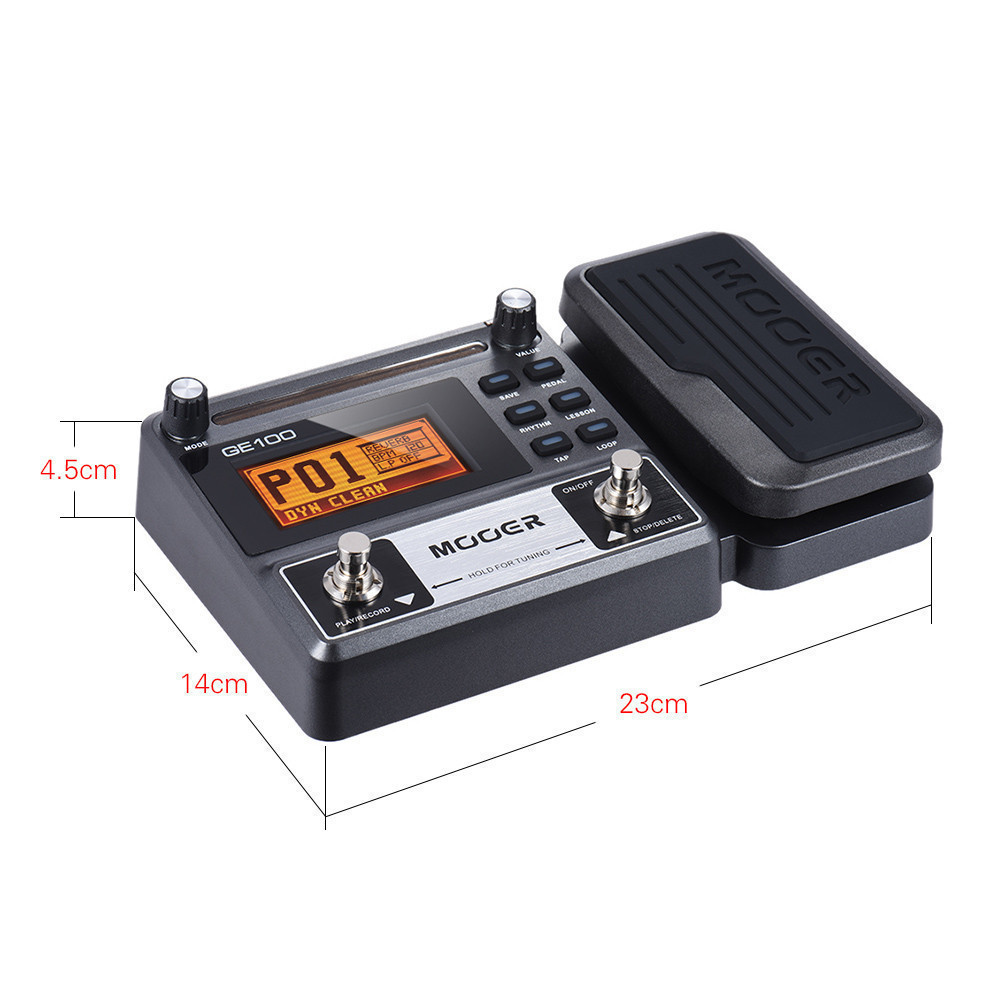 MOOER GE100 Guitar Multi-effects Processor Effect Pedal with Loop ...